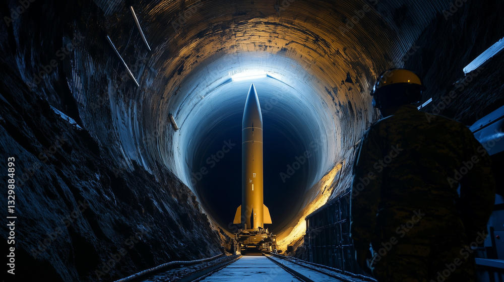 A modern underground missile silo opened for a rare public viewing ...