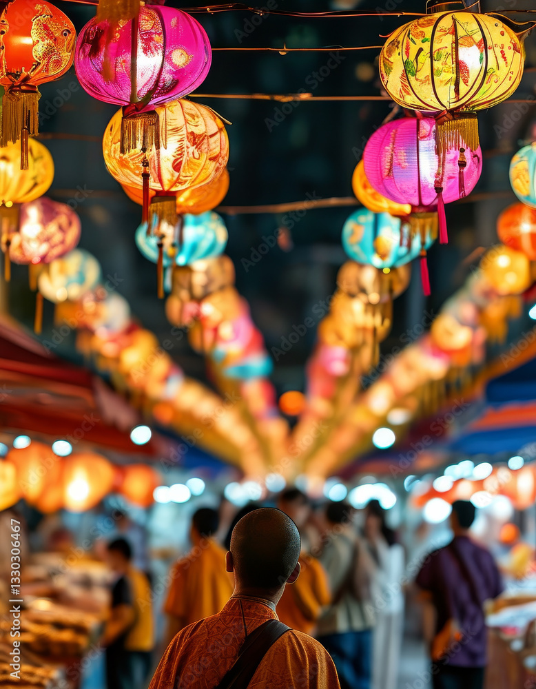 Buddhist Mid-Autumn Festival celebration, a lively Mid-Autumn Festival ...