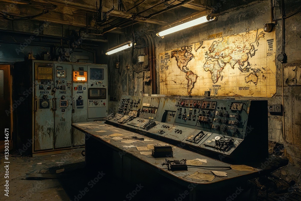 Secret Underground Bunker with Rusted Equipment A long-forgotten ...