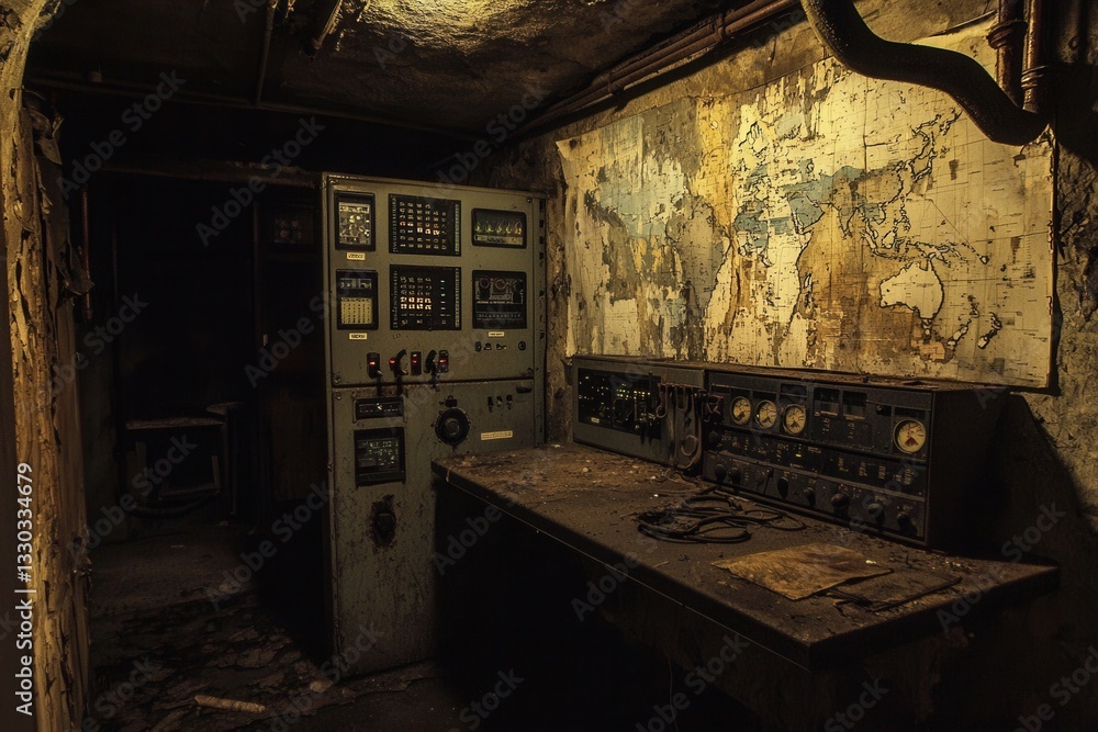 Secret Underground Bunker with Rusted Equipment A long-forgotten ...
