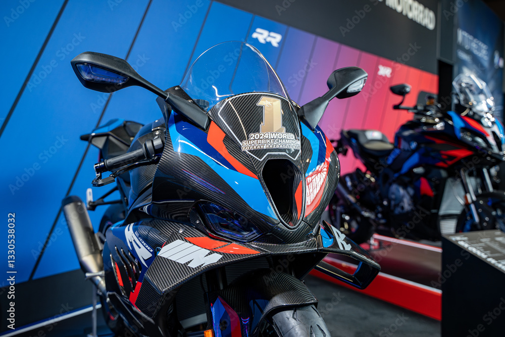 BMW 2024 World Superbike Champion Toprak Razgatlioglu motorcycle at the ...