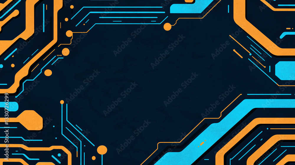 Circuit Board Innovation: A modern, abstract circuit board design ...