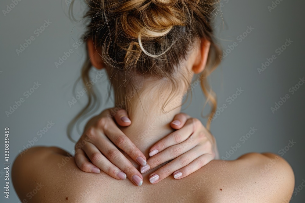 Persistent neck pain: discomfort, limited mobility, muscular tension ...