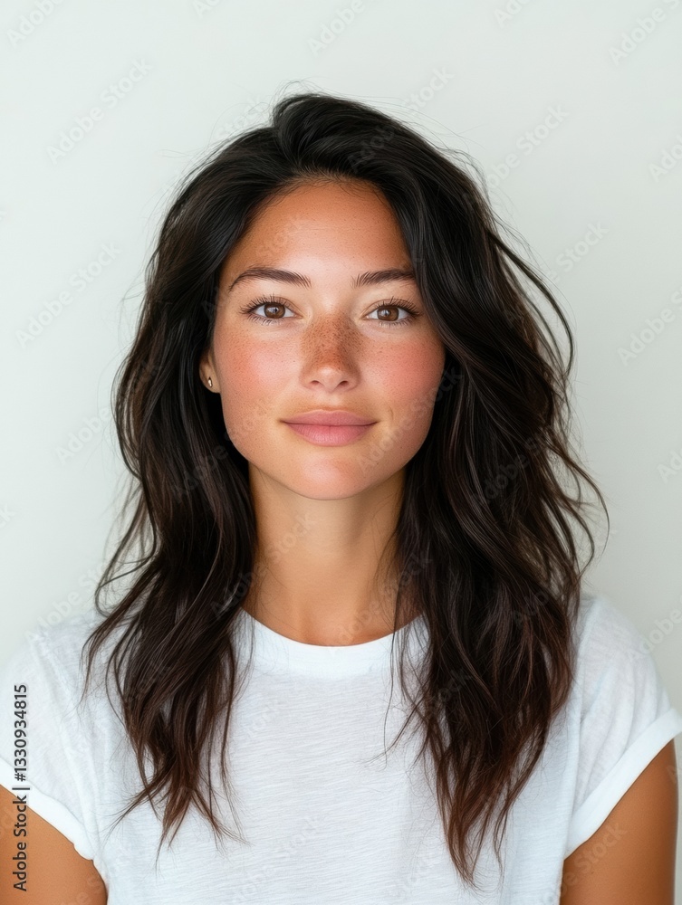 Authentic Gen Z Beauty Minimalist Portrait of Natural Youth Aesthetic ...