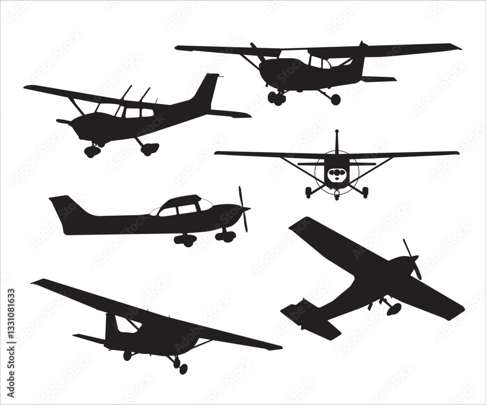 Vector de Stock Cessna c-172 svg, Skyhawk 172, Cessna 172 Vector ...