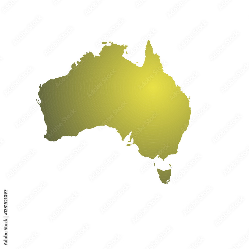 Map of Australian, sign silhouette. World Map Globe. Vector ...