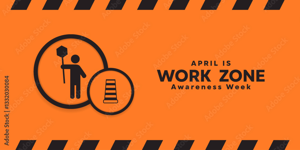 Work Zone Awareness week. People and more. Great for cards, banners ...