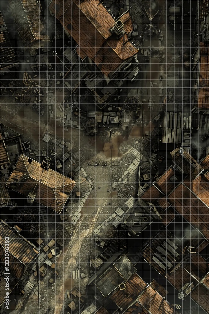 post apocalyptic landscape barren wasteland ruins desolate terrain ...