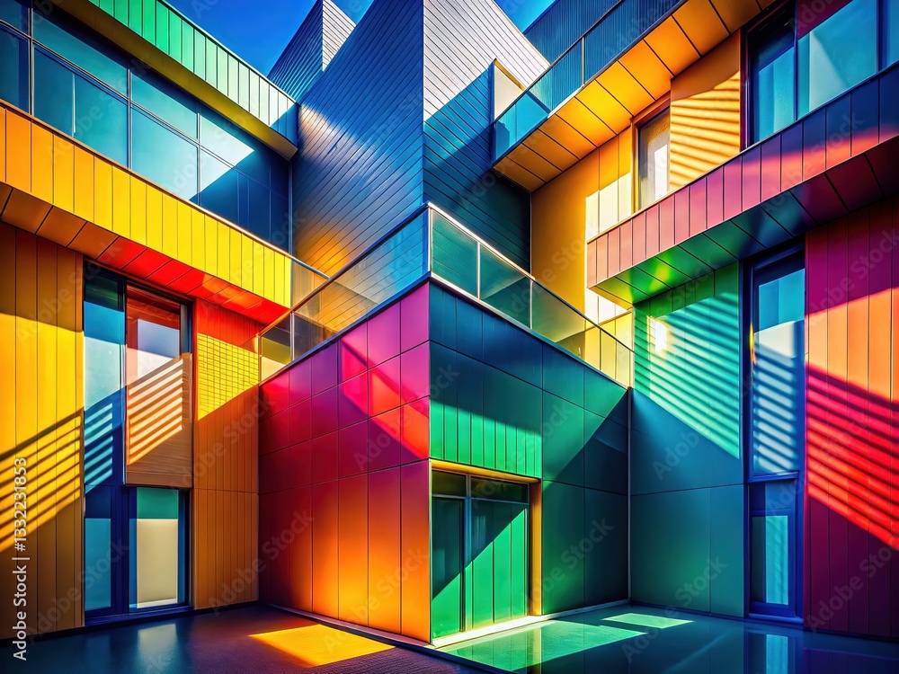 Perspective drawing: elevated light source, defining form through ...