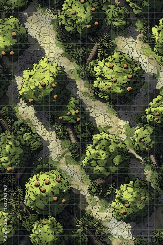 dnd battlemap grid customizable fantasy gaming map detailed gridded ...