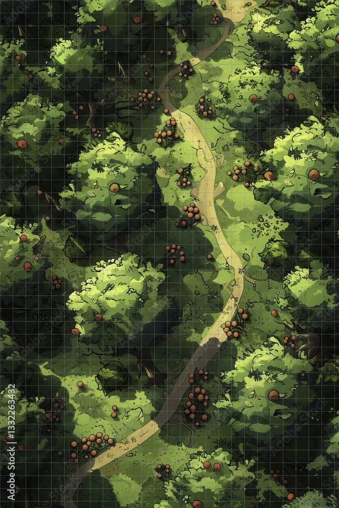dnd battlemap gridded fantasy map grid based tabletop roleplaying game ...