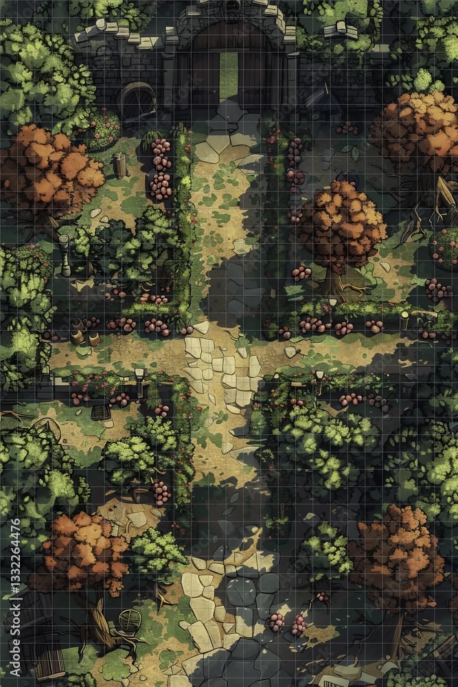 dnd battlemaps gridded dnd map tactical grid fantasy roleplay gameboard ...
