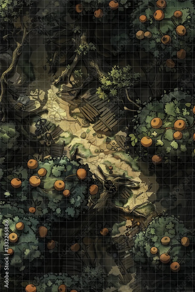 dnd battlemaps gridded fantasy map tactical grid map for tabletop ...