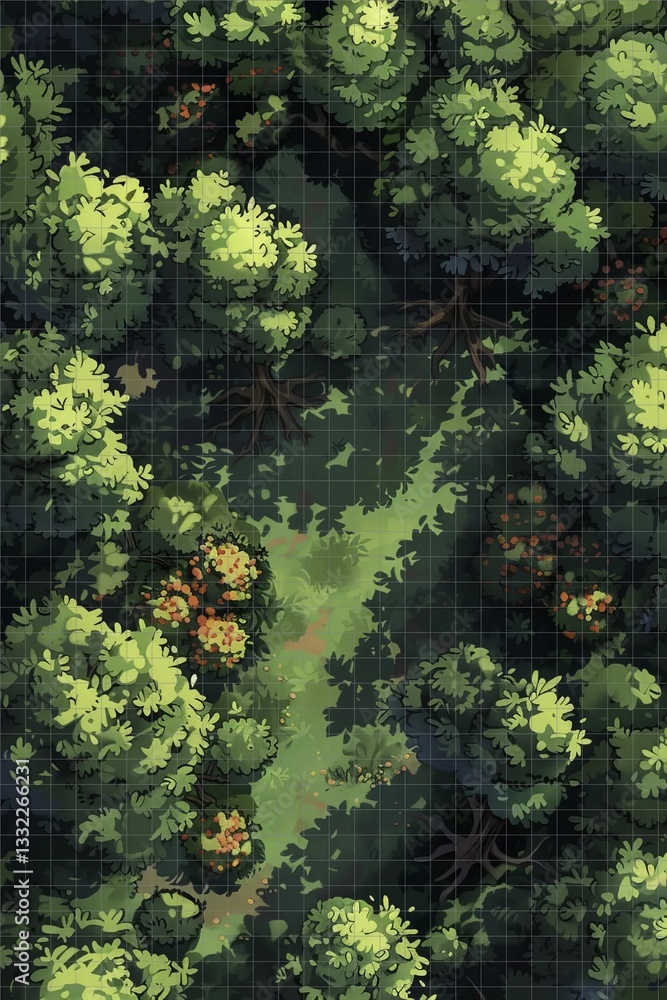 Stock-Illustration „dnd battlemap grid fantasy roleplaying game ...