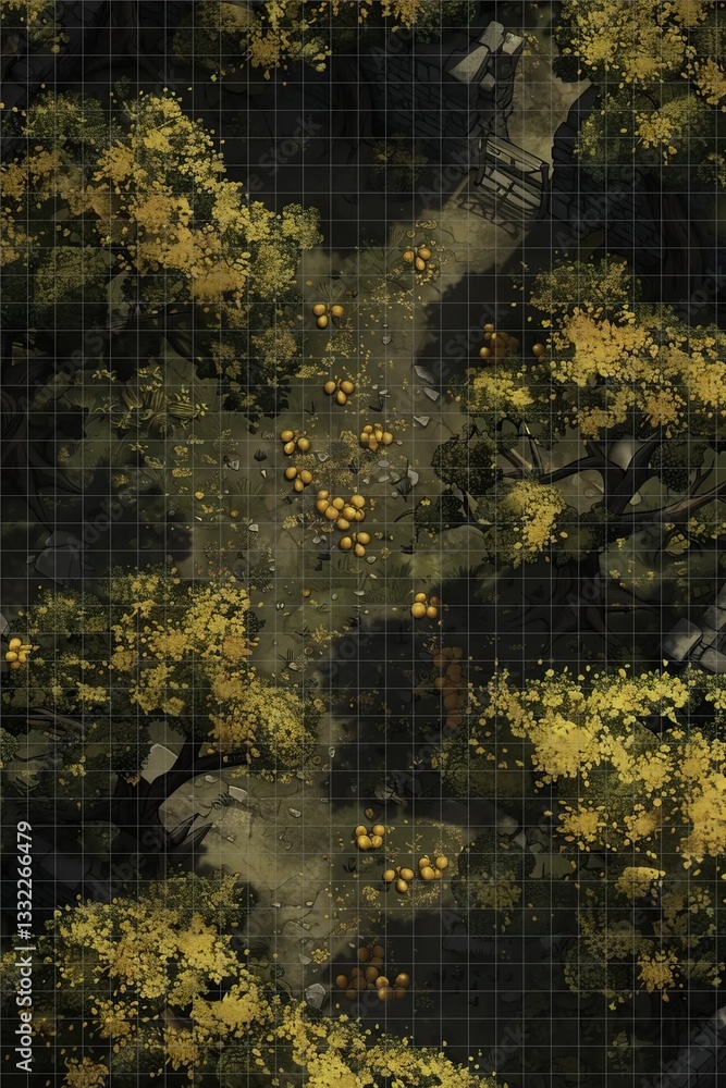 Ilustración de Stock dnd battlemaps gridded battlemap for tabletop RPGs ...