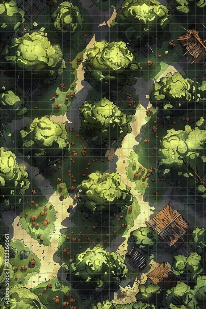 dnd battlemap gridded adventurer map tactical grid layout fantasy ...