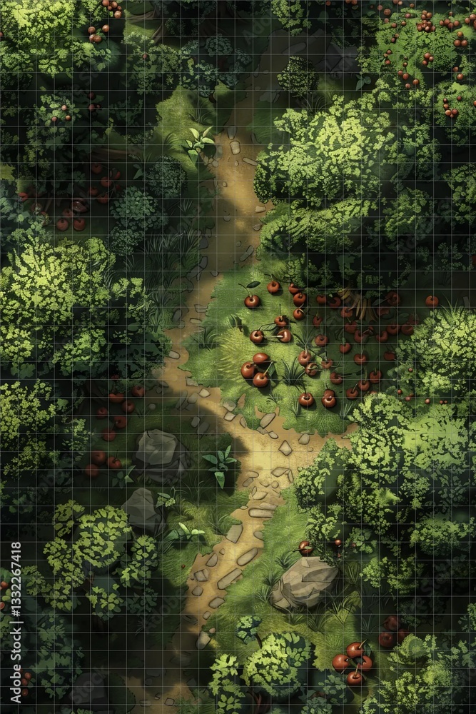 dnd battlemap, gridded dnd map, fantasy battlemap, tactical grid layout ...