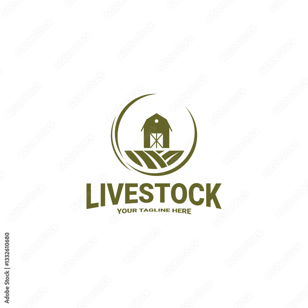 Vector livestock logo design. Cattle, Goat, Chicken livestock logo ...