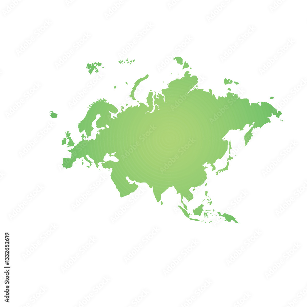 Map of Eurasia, sign silhouette. World Map Globe. Vector Illustration ...