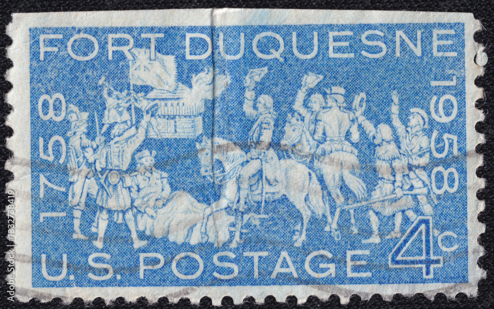 U.S. postage stamp issued in 1958 commemorating the 200th anniversary ...