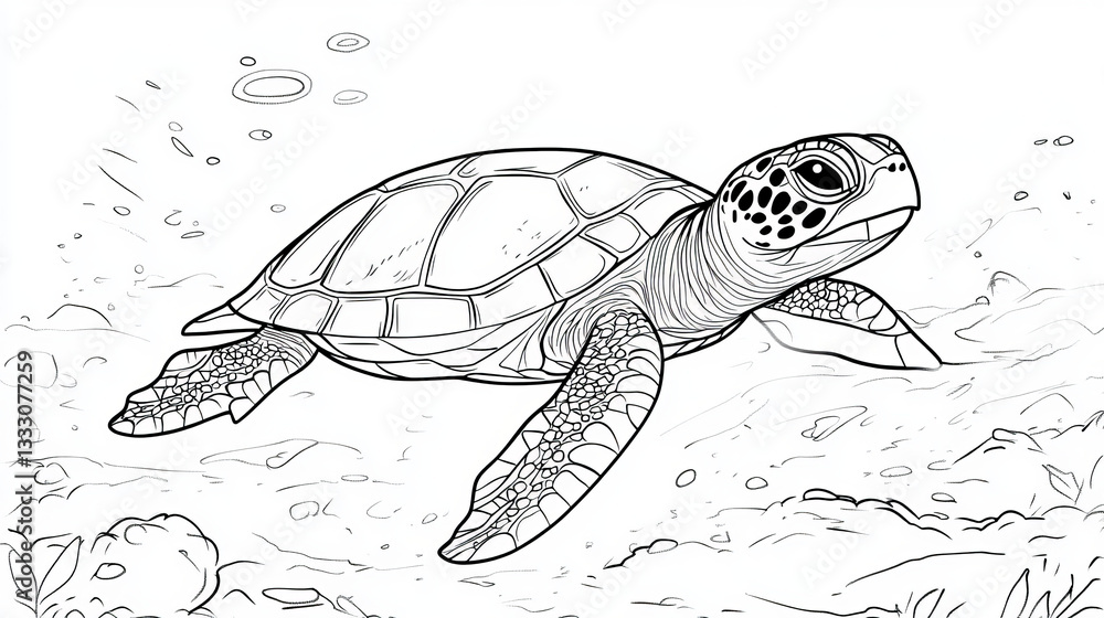 Turtle games. Dot by dot and coloring game with cute turtles ...