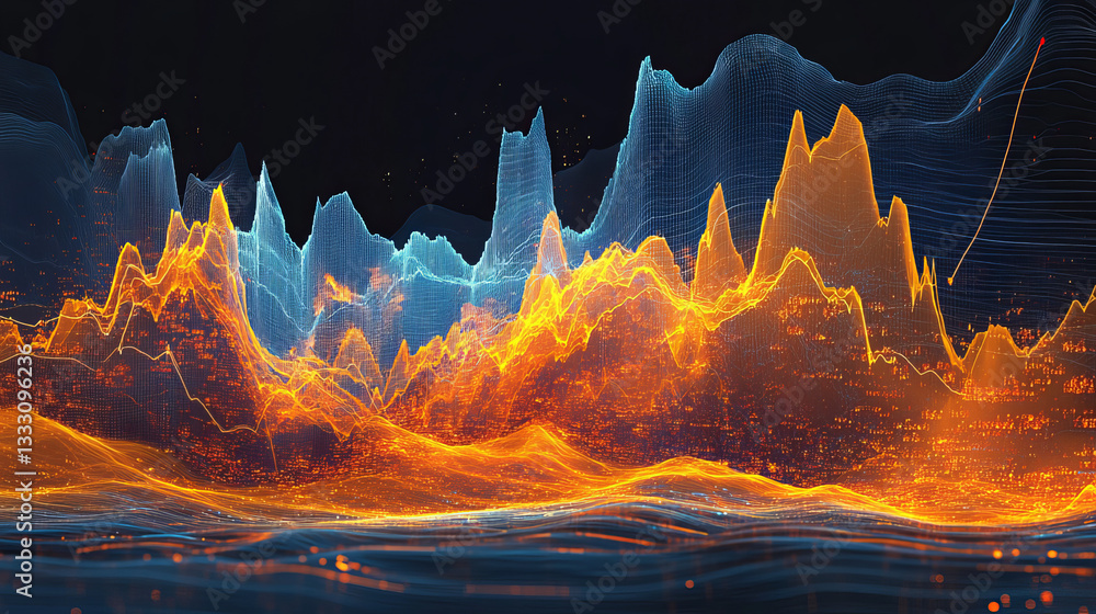 Seismogram earthquake graph. Oscilloscope waves, seismograms waveform ...