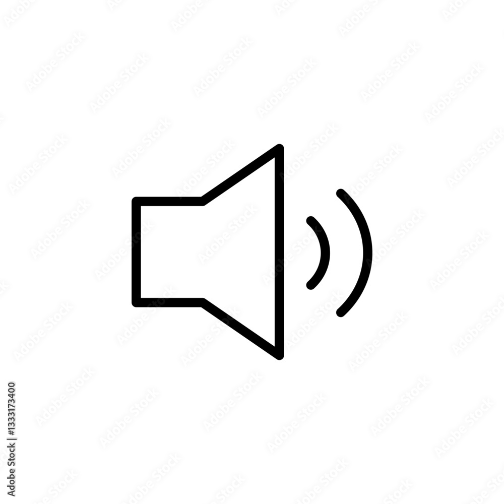 Speaker icon logo design. volume sign and symbol. loudspeaker icon ...