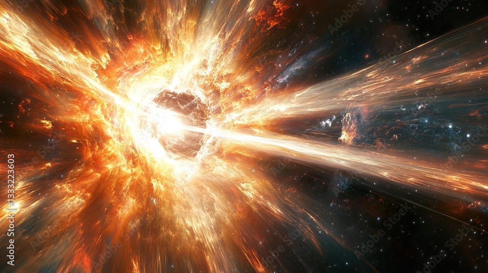 Hypervelocity star races through space, exoplanet in pursuit, embodying ...