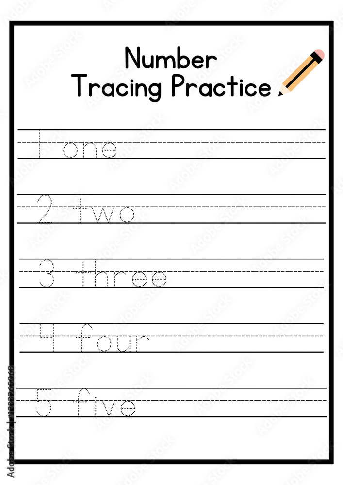 Make learning numbers fun and engaging with this 1 to 10 Number Tracing ...