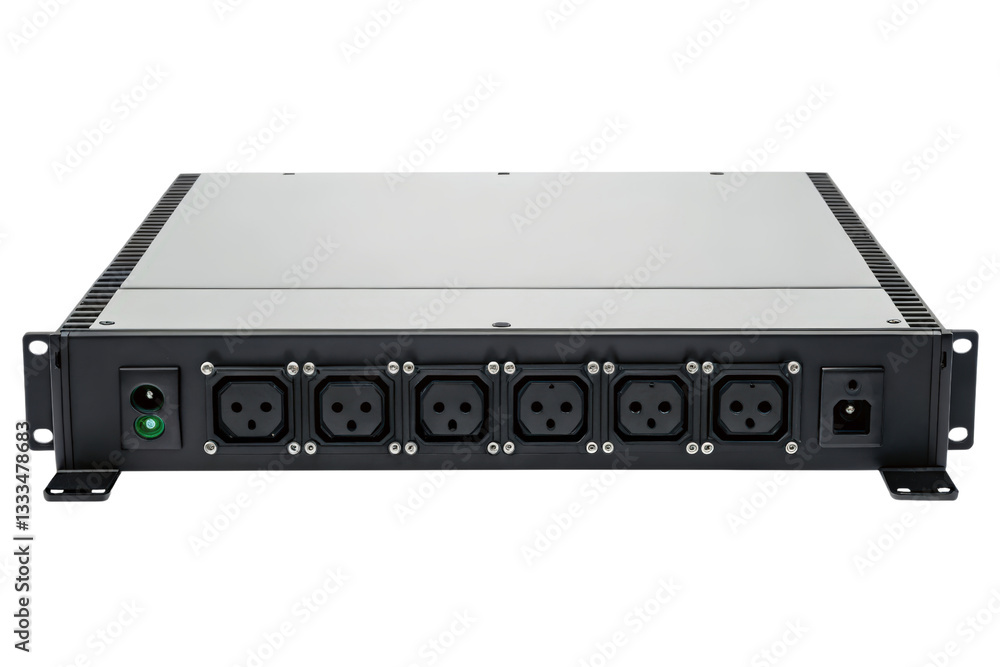 Rack power distribution unit isolated with transparent background Stock ...