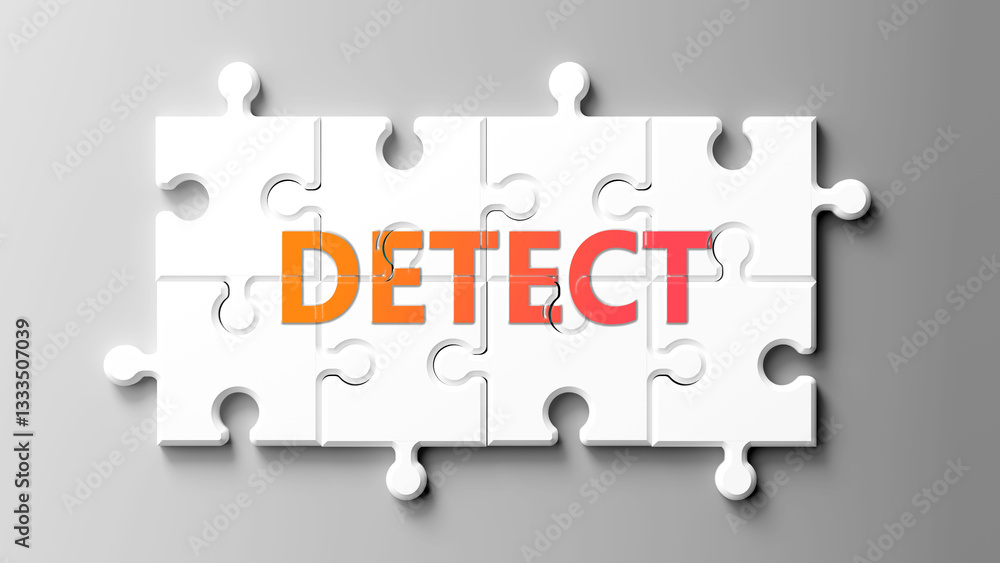 Detect complex like a puzzle - pictured as word detect on a puzzle ...