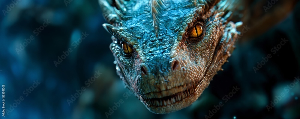 From the depths of ethereal dimensions, a magnificent dragon ...