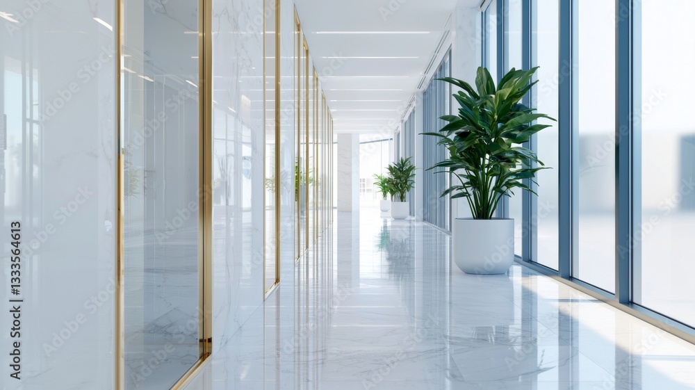 Transparent office architecture concept, captivating design of meeting ...