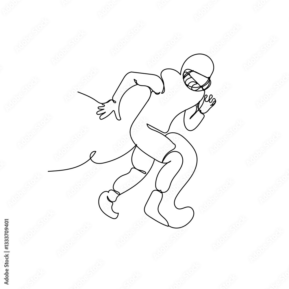 American football doodle elements hand drawn vector illustration ...