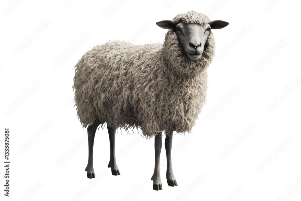 Sheep Isolated on transparent background Stock Photo | Adobe Stock