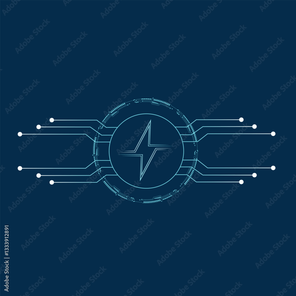 ai tech element background hud future digital interface data graphic ...