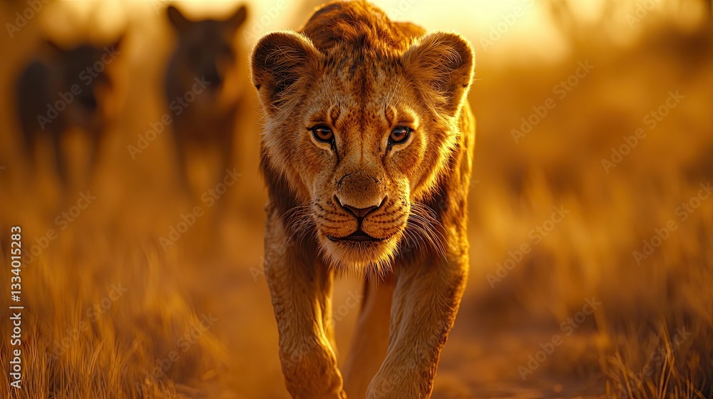 Imagine a lion who is forced to leave its pride. What does it do next ...