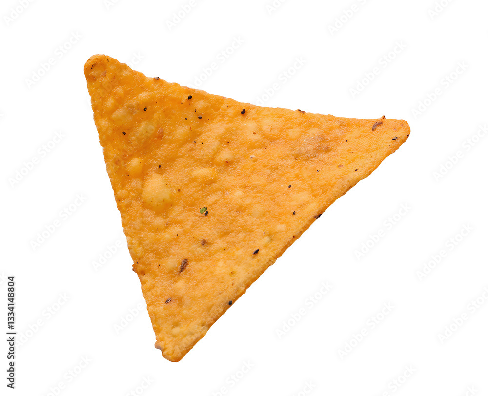 Doritos Nacho Cheese chips, isolated on a clean white background, with ...
