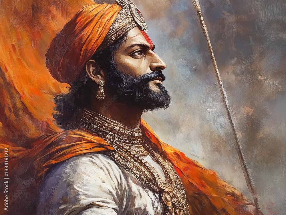 "AI-generated illustrations of Chhatrapati Shivaji Maharaj, the ...