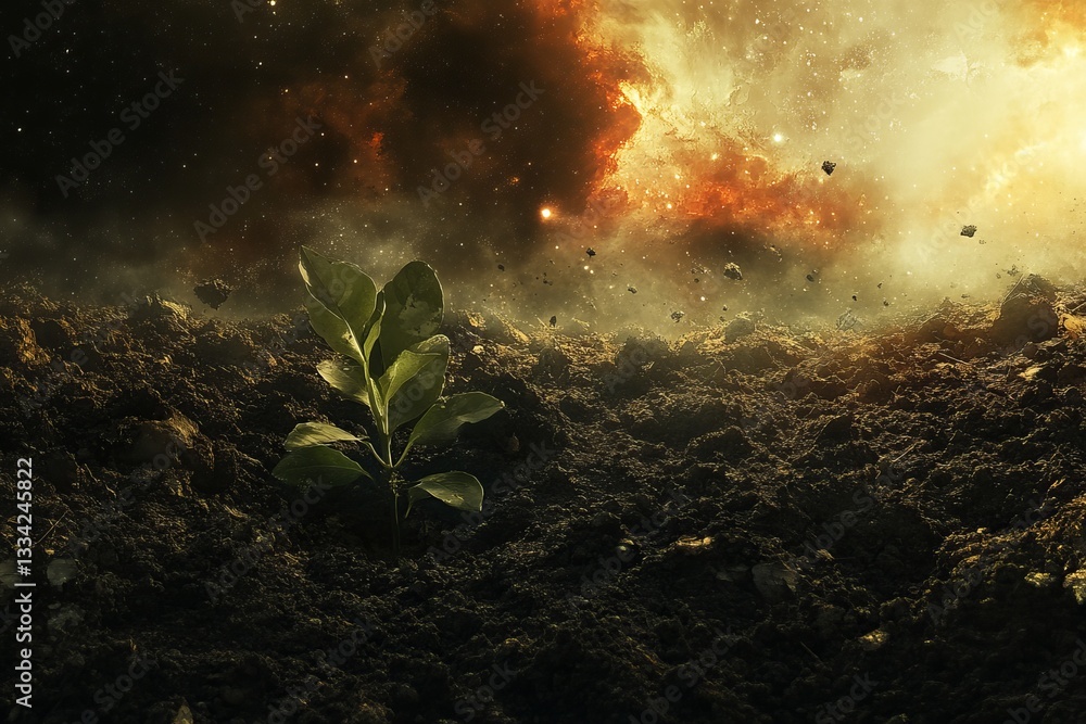 Resilient Plant Life Emerging on Alien Planet Dramatic Cosmic ...