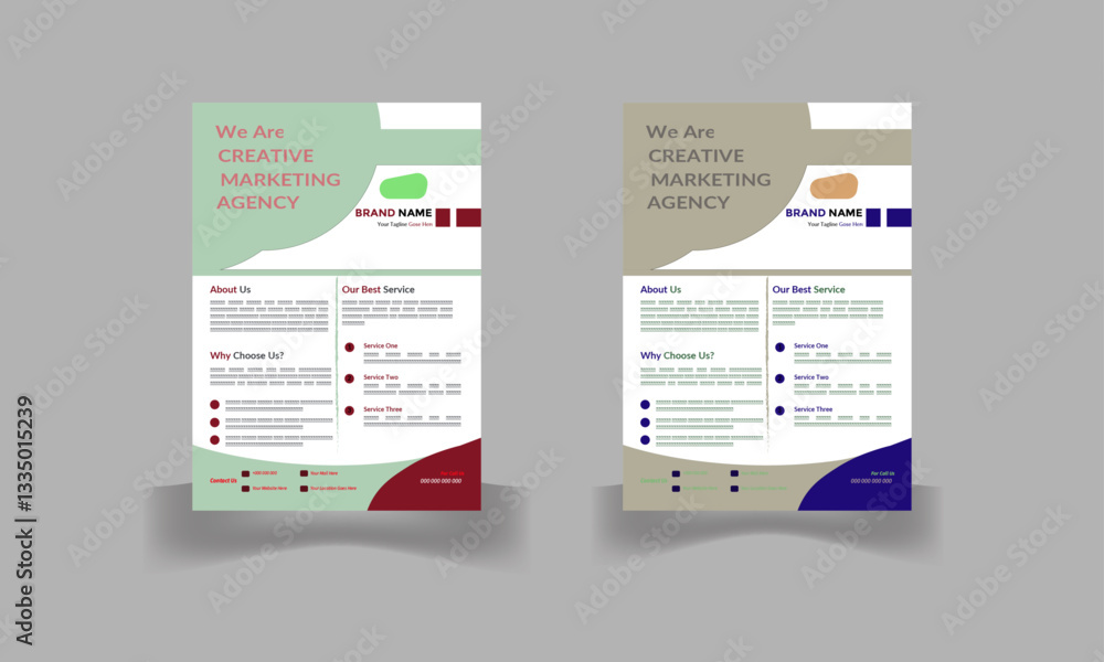 flyer in A4,Supermarket product sale catalog flyer bundle, social media ...