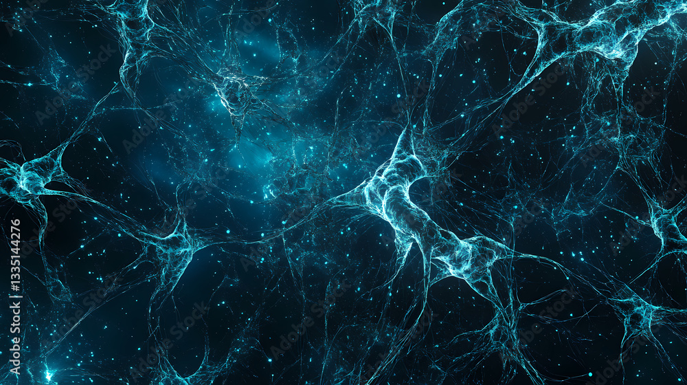 Abstract microscopic neural connections mycelium background nerve mind ...