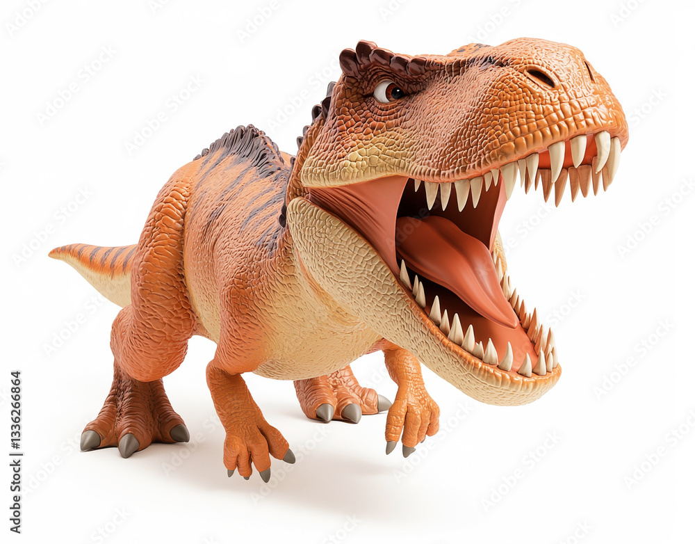 Tyrannosaurus Rex Toy: A fierce Tyrannosaurus Rex toy with its mouth ...