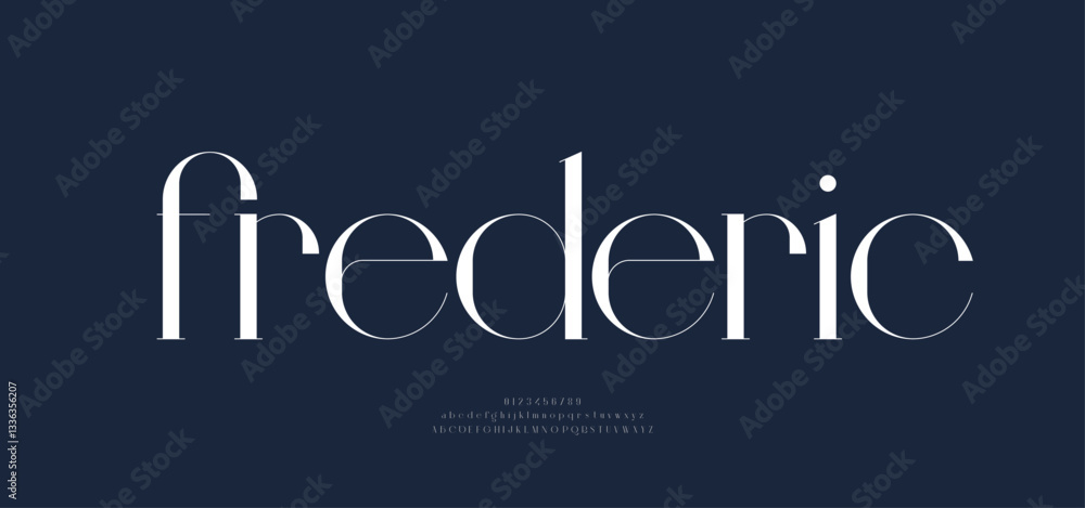 Elegant alphabet logo font. Classic Beautyful Modern Serif Letter ...
