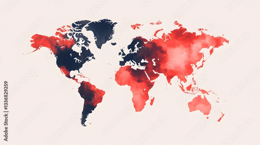 Global Deforestation Hotspot Map Overlay Illustrating Environmental ...