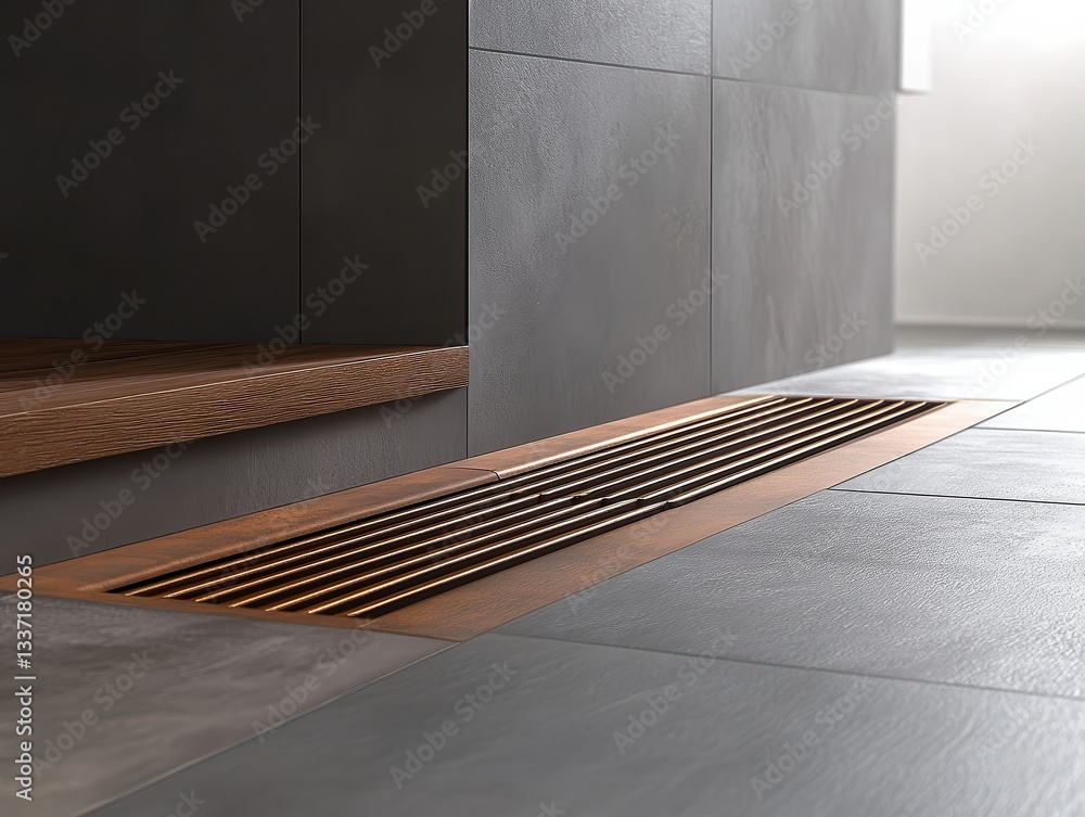 Linear shower drain with hidden tile insert for seamless look ...