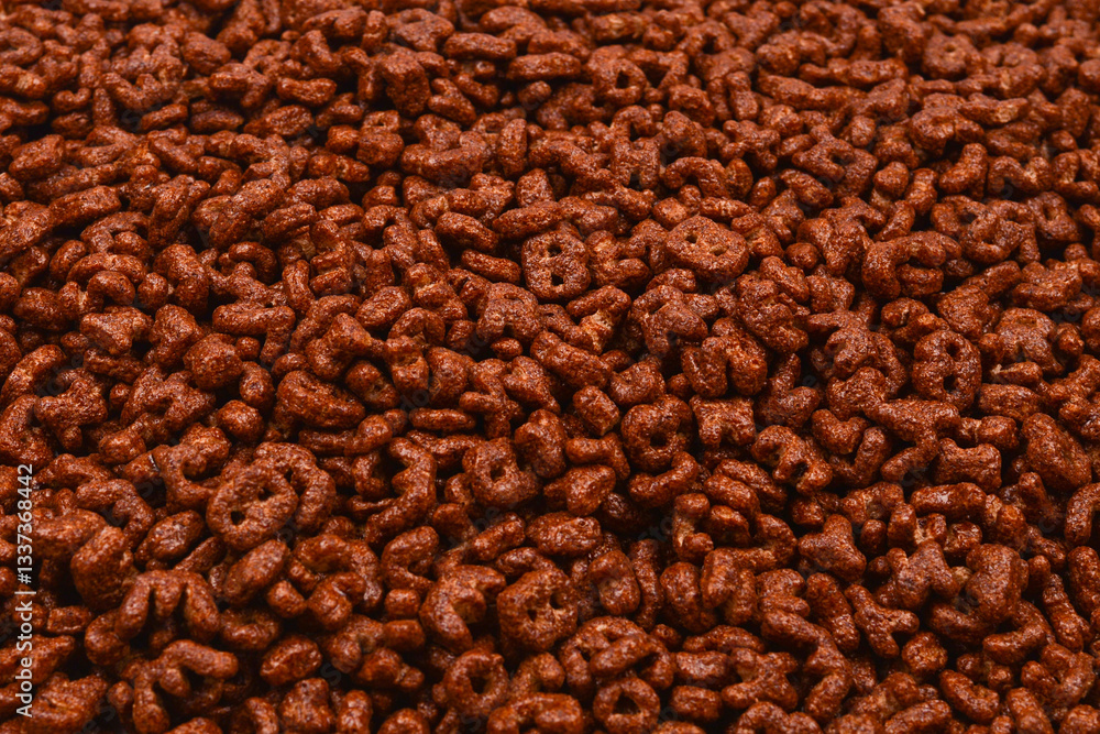 Corn-flakes background and texture. Top view. cornflake cereal box for ...