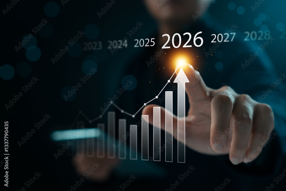 Setting business goals for 2026, business people preparing for new ...