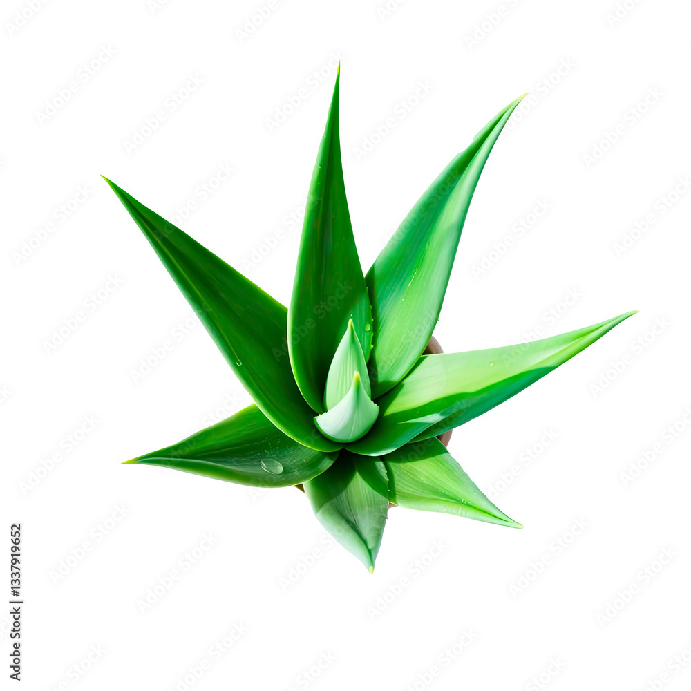 aloe vera plant with transparent background PNG and JPEG image Stock ...