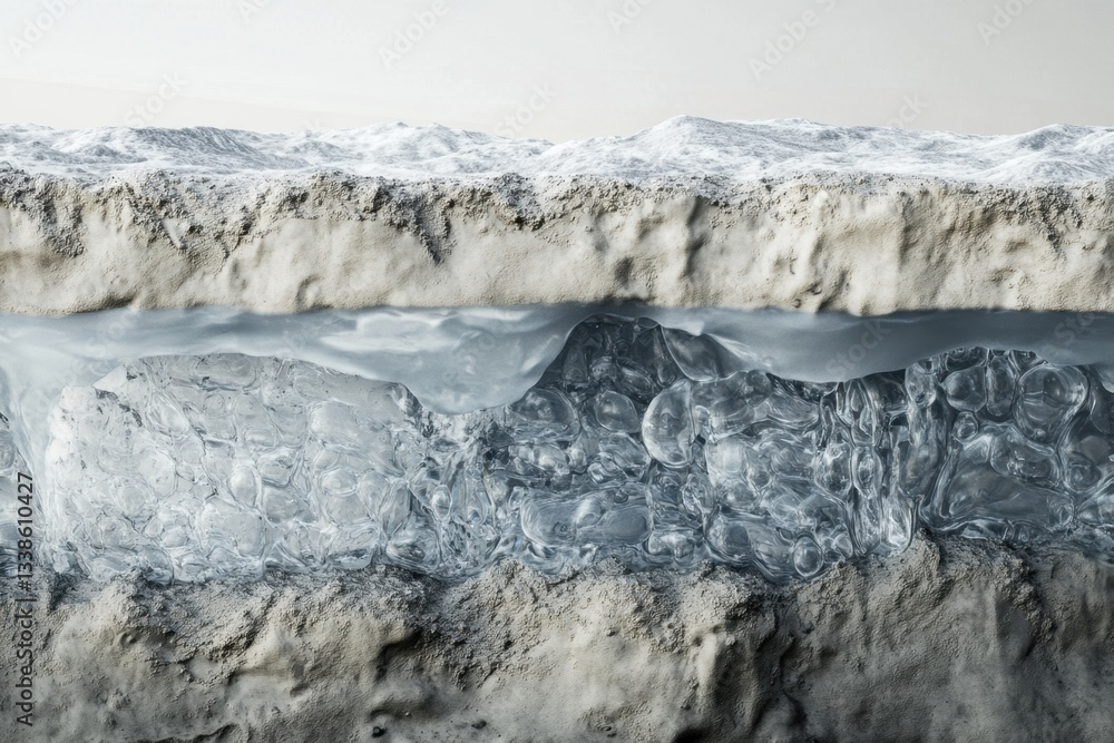 Exploring the layers of glacier cross-sections polar regions scientific ...